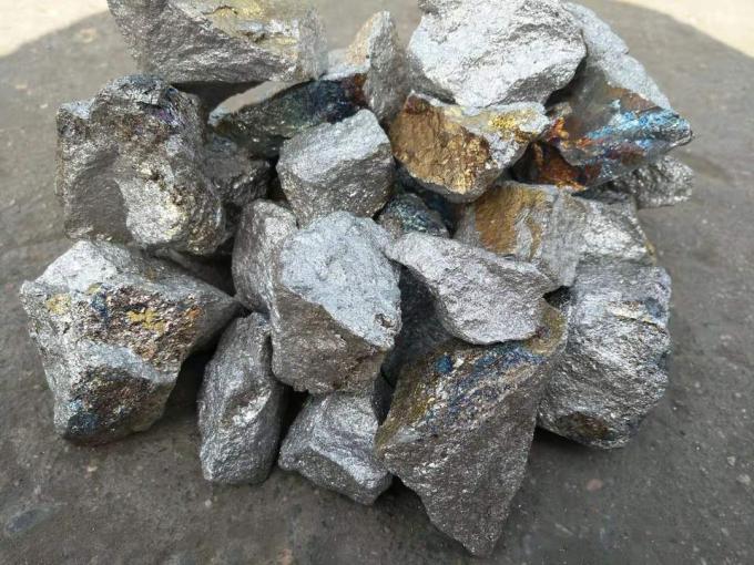 Silver Gray FeTi Alloy Ferrotitanium 70 Metal Lump